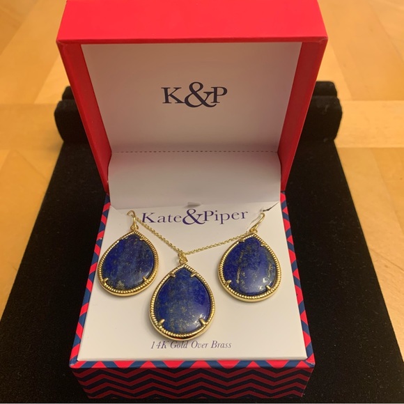 Kate & Piper | Jewelry | Kate Piper Necklaceearring Set | Poshmark